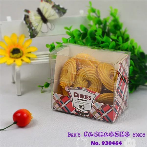 Wholesale-10-6-9cm-Plastic-Cookie-Packaging-Boxes-With-Red-Plaid ...
