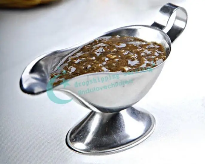 8oz Stainless Steel Home Restaurant Hotel Sauce Boat Steak Sauce ...