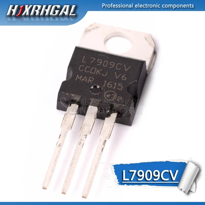 10 piezas L7909CV TO220 L7909 220 7909 LM7909 MC7909 nuevo regulador de ...