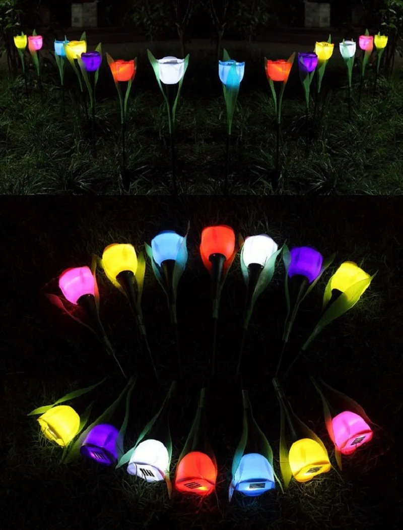 2015-Tulip-flower-LED-solar-light-Christmas-Lights-outdoor-lamp-for ...