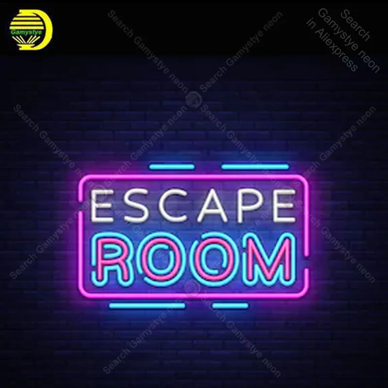 Neon Sign for Escape Room Neon Bulb sign handcraft Recreation HOME ...