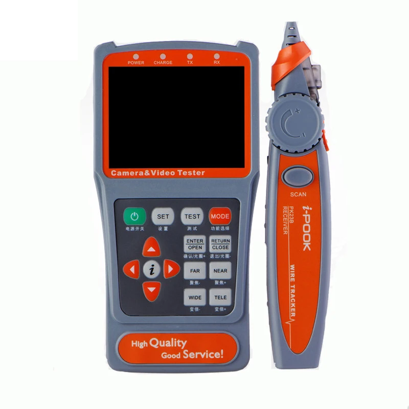 Digital UTP LAN Testing Network Receiver Tracking Handheld 3.5" LCD ...