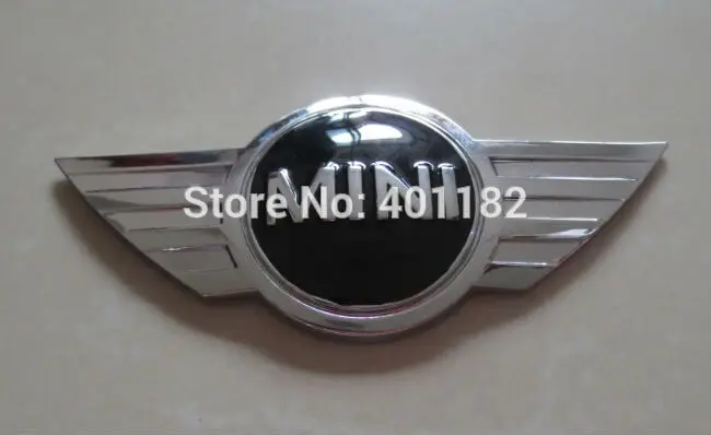 10pcs Metal chrome MINI BONNET BADGE Front boot car Emblem For Cooper ...