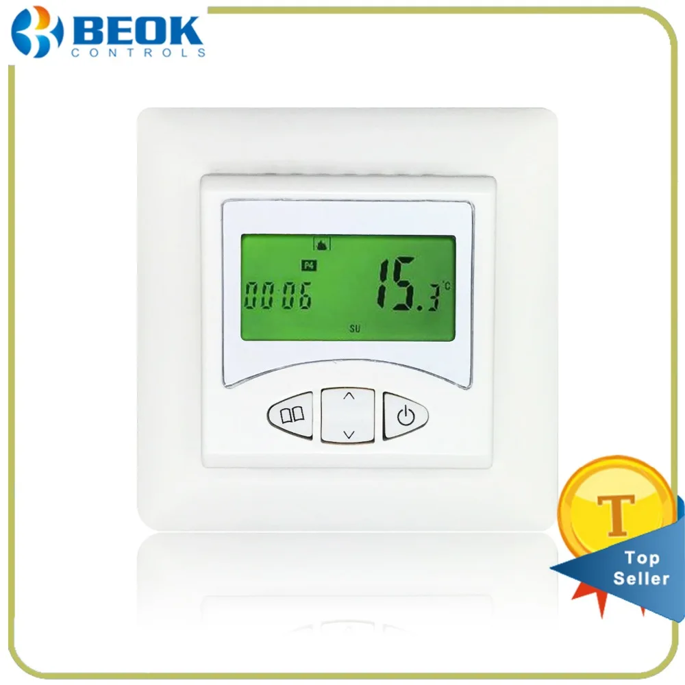 Beok Tol30s-ep Digital Thermostat Weekly Programmable Underfloor ...