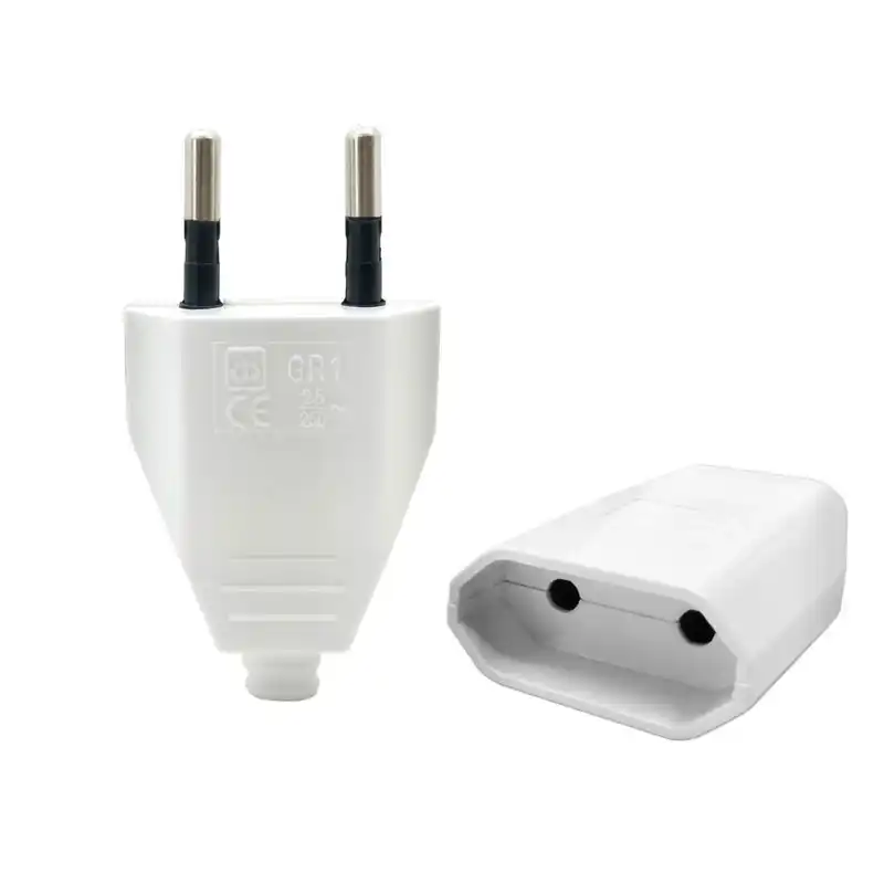 AU US American 2 Flat Pin AC Electric Power Male Plug Female Socket ...