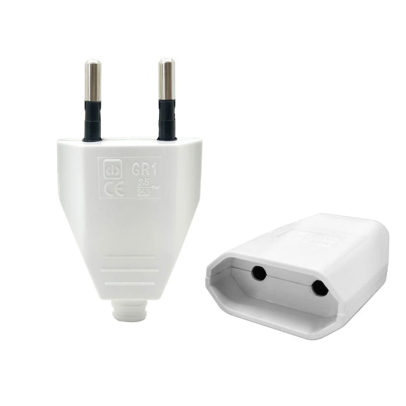 EU Russian Male Female Electronic Connector AC Power Connector Plug ...