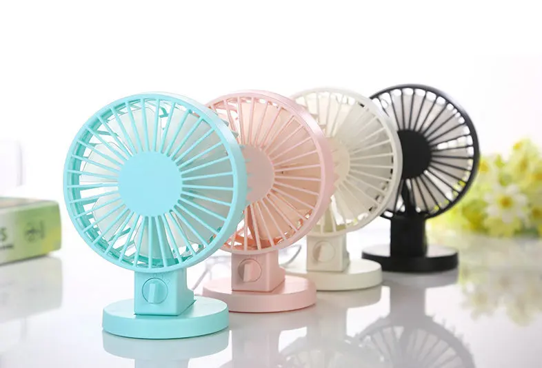 New-design-4-colors-option-Mini-Fan-double-fan-leaves-desktop-use-USB ...