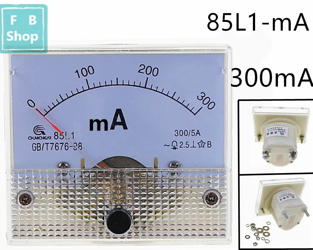 1pcs 85l1 300ma Ac Analog Ammeter Panel Amp Current Meter 0 300ma Ac