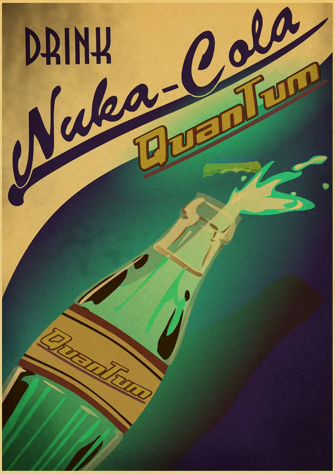 Game Fallout 4 Kraft Paper Print Painting Retro Poster Home Wall ...