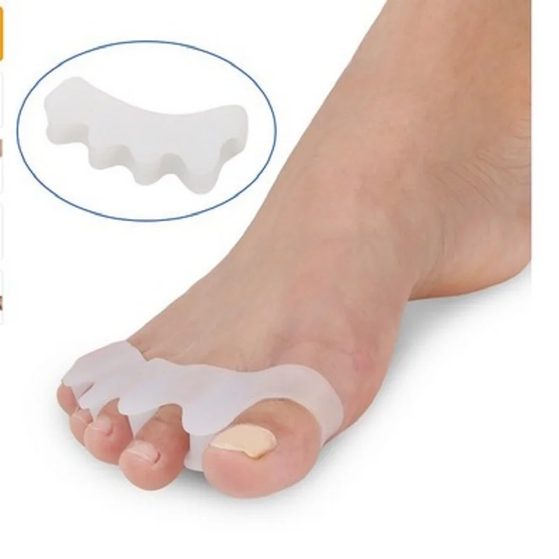 1 pair Clip Orthotics Craetive Five Overlap Gel Toe Guard Correct ...
