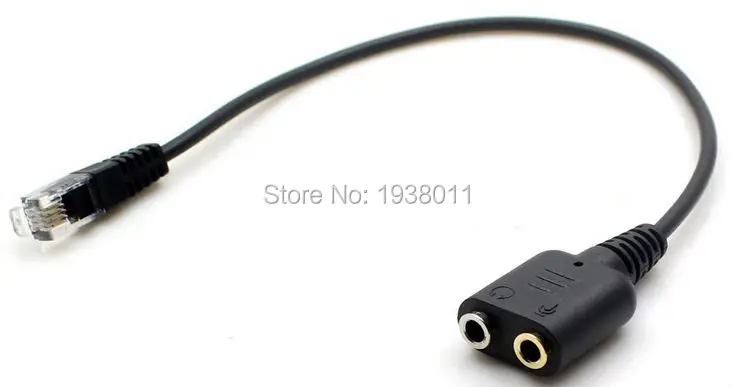 RJ9 plug Headset Cable 3.5mm to RJ9 Jack Adapter for PC Headset ...
