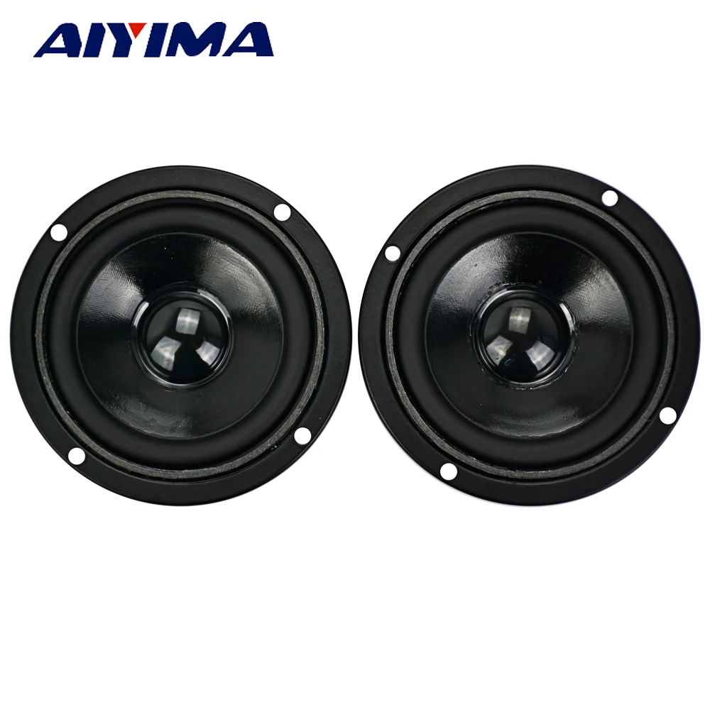 Aiyima 2pcs 3inch Audio Portable Speakers 4ohm 5w 16 Core 89mm Rubber ...