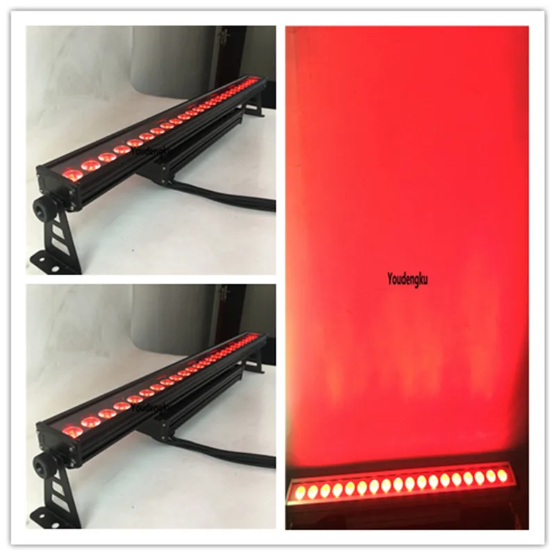 2 pieces Waterproof 24pcsx 10w RGBW 4in1 led blinder wall washer led ...