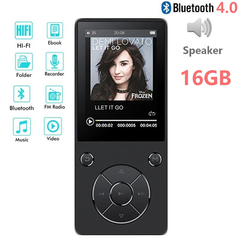 2018 New Arrival 2.4 HD Big Screen 16GB Bluetooth MP3 Player HIFI Music ...