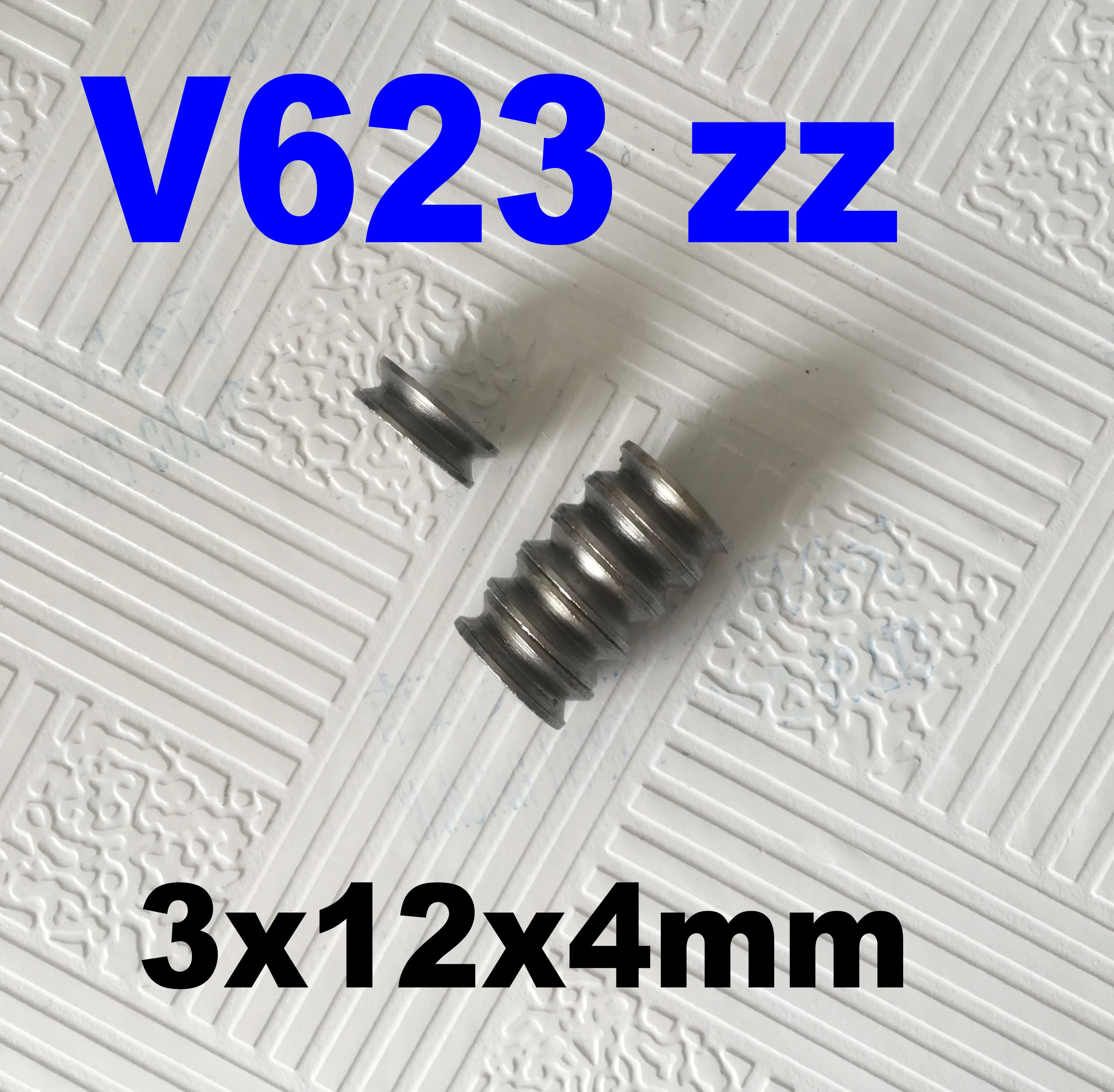 Ücretsiz Kargo V623ZZ V oluklu role tekerlek bilyalı rulmanlar 3*12*4mm ...