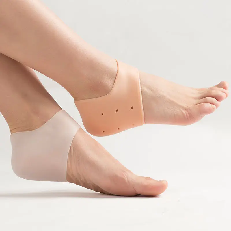 1 Pair Plantar Fasciitis Shock Absorbing Silicone Gel Sleeve Breathable ...