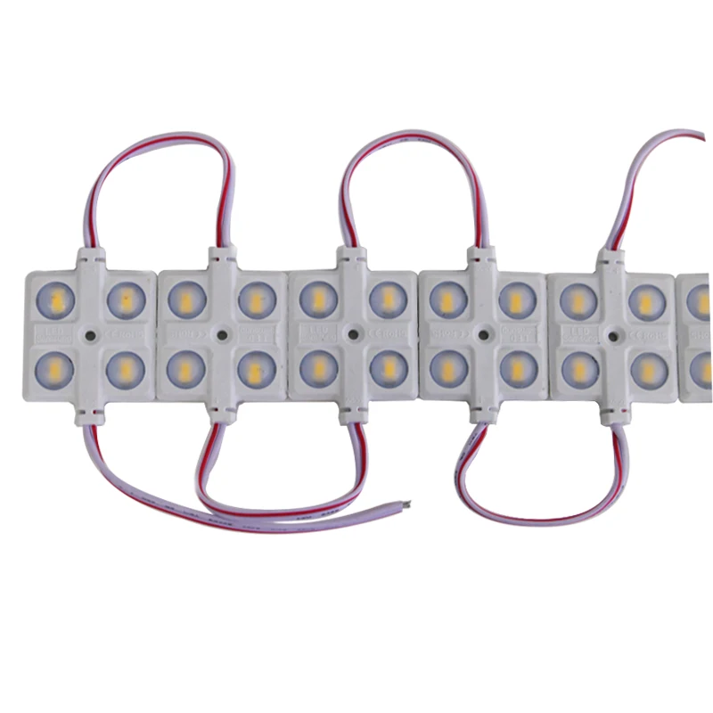 100pcs/lot LED module 5730 4 LED 2W Module 12V full color waterproof ...