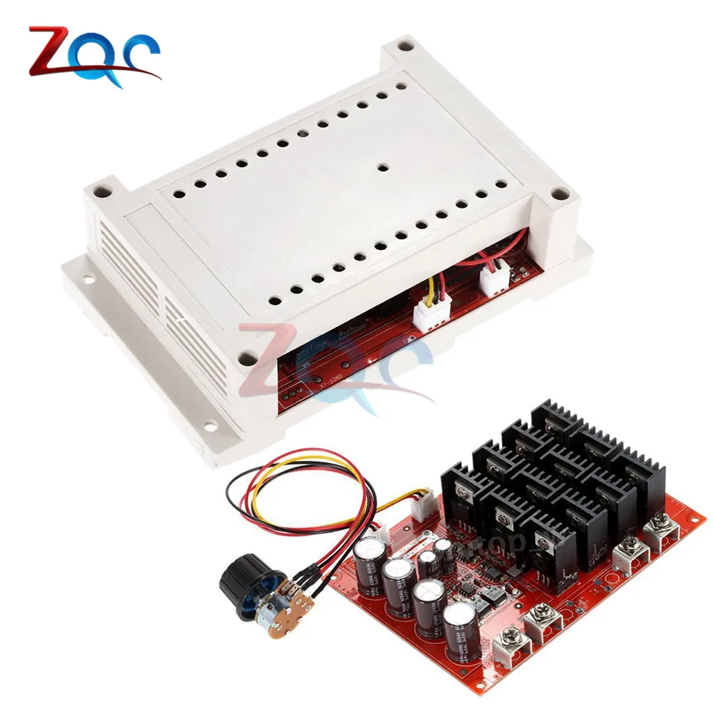 DC 10 50V 60A Motor Speed Control PWM HHO RC Controller 12V 24V 48V ...