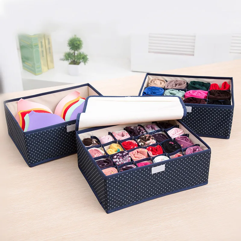 3 pcs/set Underwear Bra Storage Box Clothes Receiving Box Collect ...
