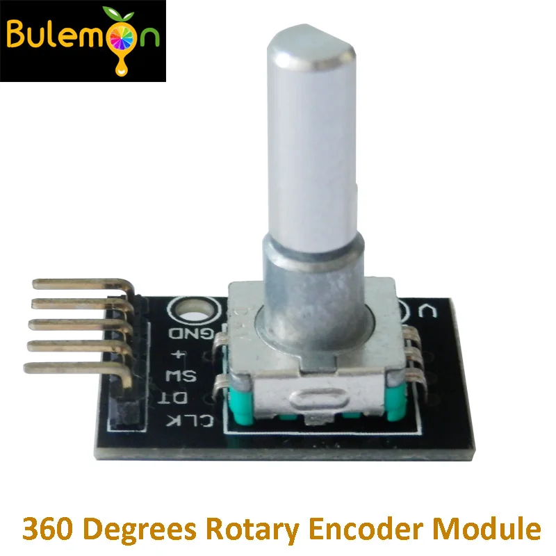 2pcs Lot 360 Degrees Rotary Encoder Module With Pins For Arduino Brick Sensor Switch Development
