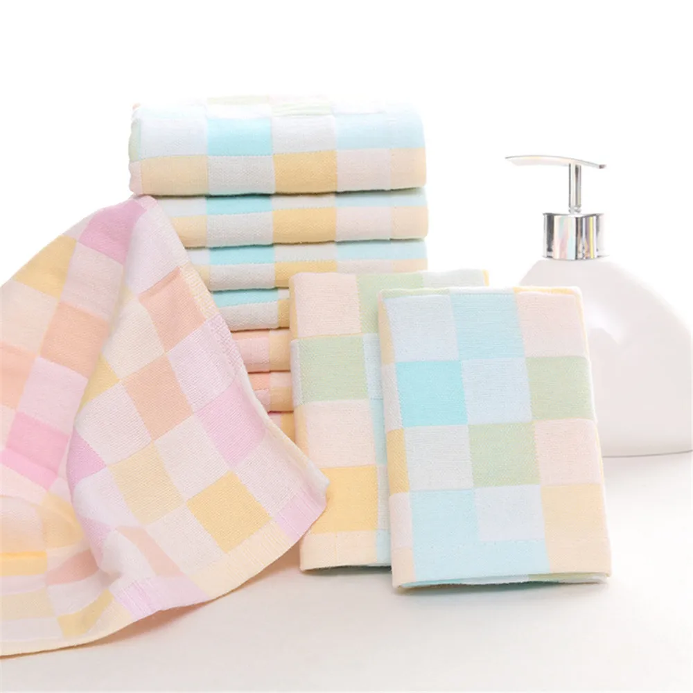 1 Pcs Soft Cotton 25*25cm Cotton Square Towels Comfortable Super Soft ...