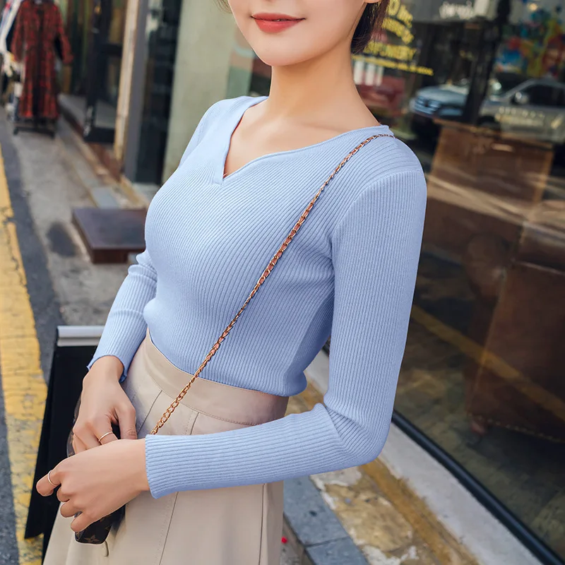 2018 Mulheres Nova Chegada do Outono Roupas Pullover Manga Completo ...