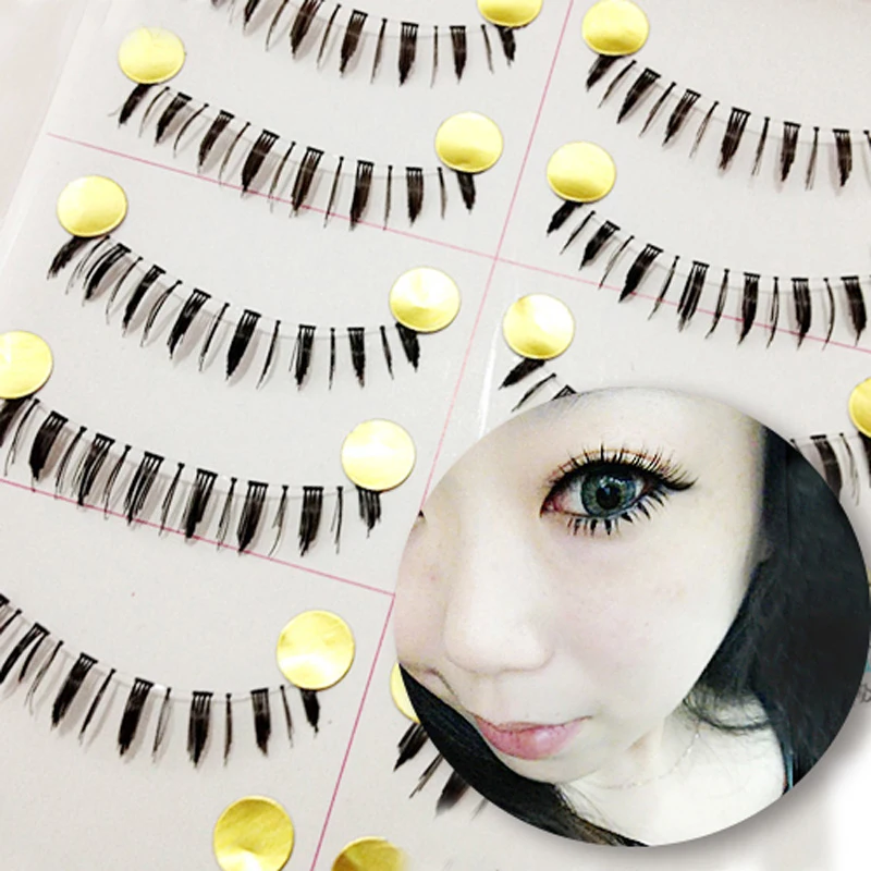 20pairs Handmade False Eyelashes Under Eyelash For Female Transparent ...