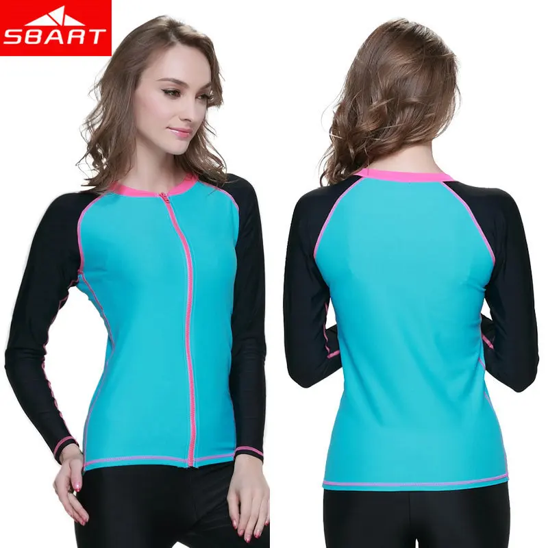 Sbart Rashguard Swim Shirts Upf50 Uv Windsurf Woman Long Sleeve Rash