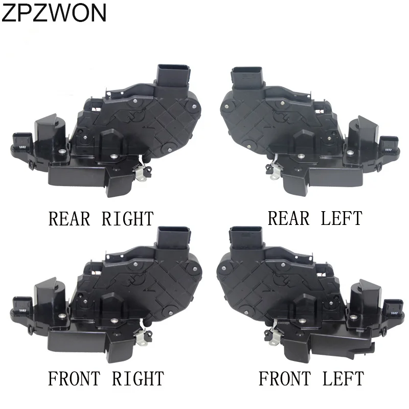 새로운 4 피스 도어락 액추에이터, 랜드 레인지 로버 스포츠 이보크 디스커버리 4 2010 LR013890 LR014101 ...