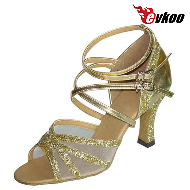Evkoodance-zapatos-de-baile-latino-para-mujer-calzado-de-Pu-y-Sparking ...