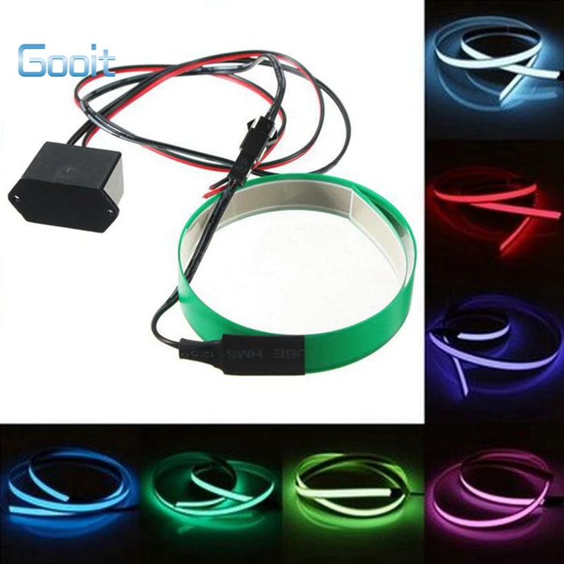 Buy Electro Luminescent Tape Glowing 06m Led El Wire Led Rope Flat Strip Light