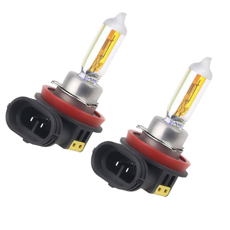 2pcs-Super-Bright-Halogen-Bulb-H8-12V-55W-2300K-Golden-Yellow-Quartz ...