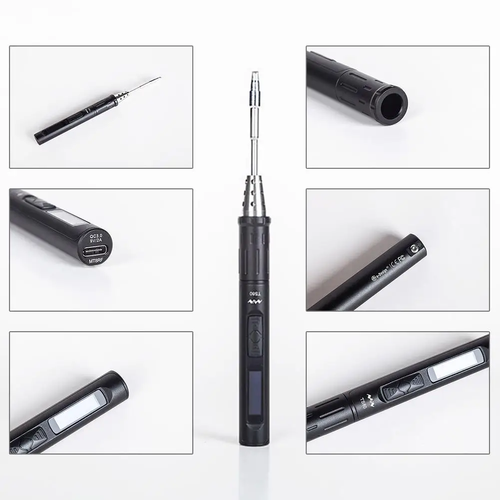 Mini TS80 Electric Soldering Iron Adjustable Temperature Digital Solder ...