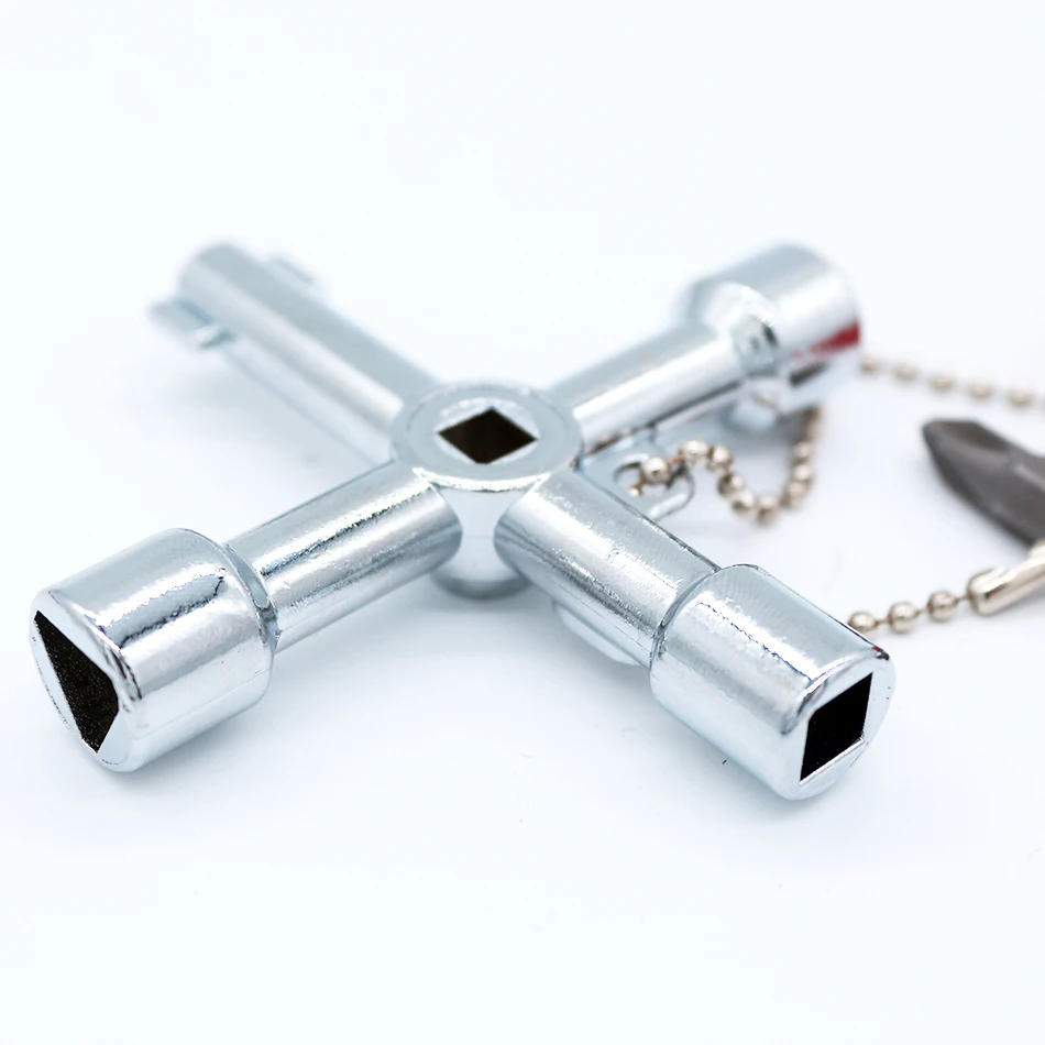 Multifunction 4 Ways Universal Triangle Wrench Key Plumber Keys ...