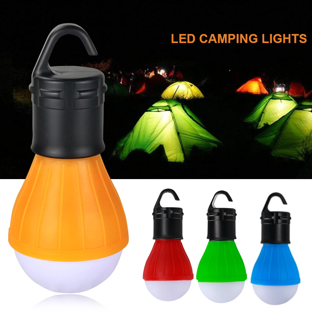 Portable Outdoor Hanging 3LED Camping Lamp Lantern Soft Light Energy ...