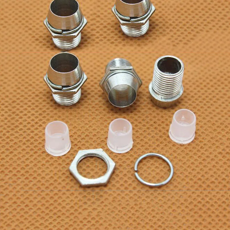 5mm Led Mount Bezel Holder Housing Cap Metal Socket 200pcs - Lamp Bases ...