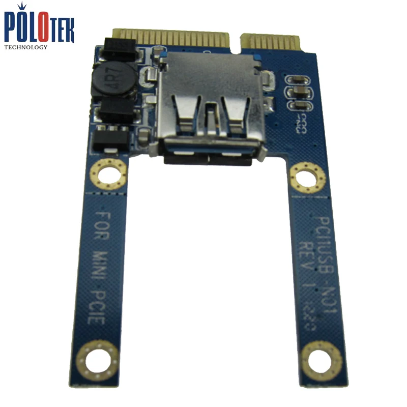 Mini PCI E PCI Express pcie pci express Half Height Port to USB 2.0 ...