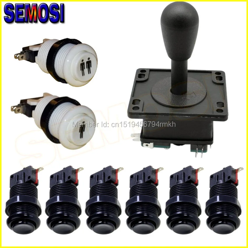 1 pcs High Quality Arcade Joystick 6 x Push Buttons with Microswitch ...