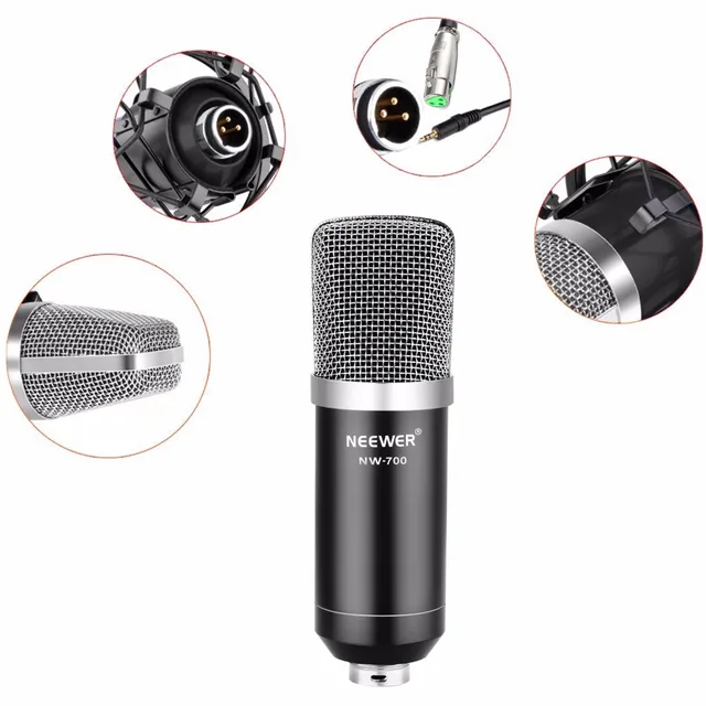 Neewer NW-700 Studio Condenser Microphone Kit for PC Karaoke Youtube ...