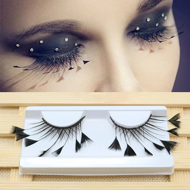 YOKPN Stage Makeup Eyelash 1 Pair Masquerade Art Photo Exaggerated ...