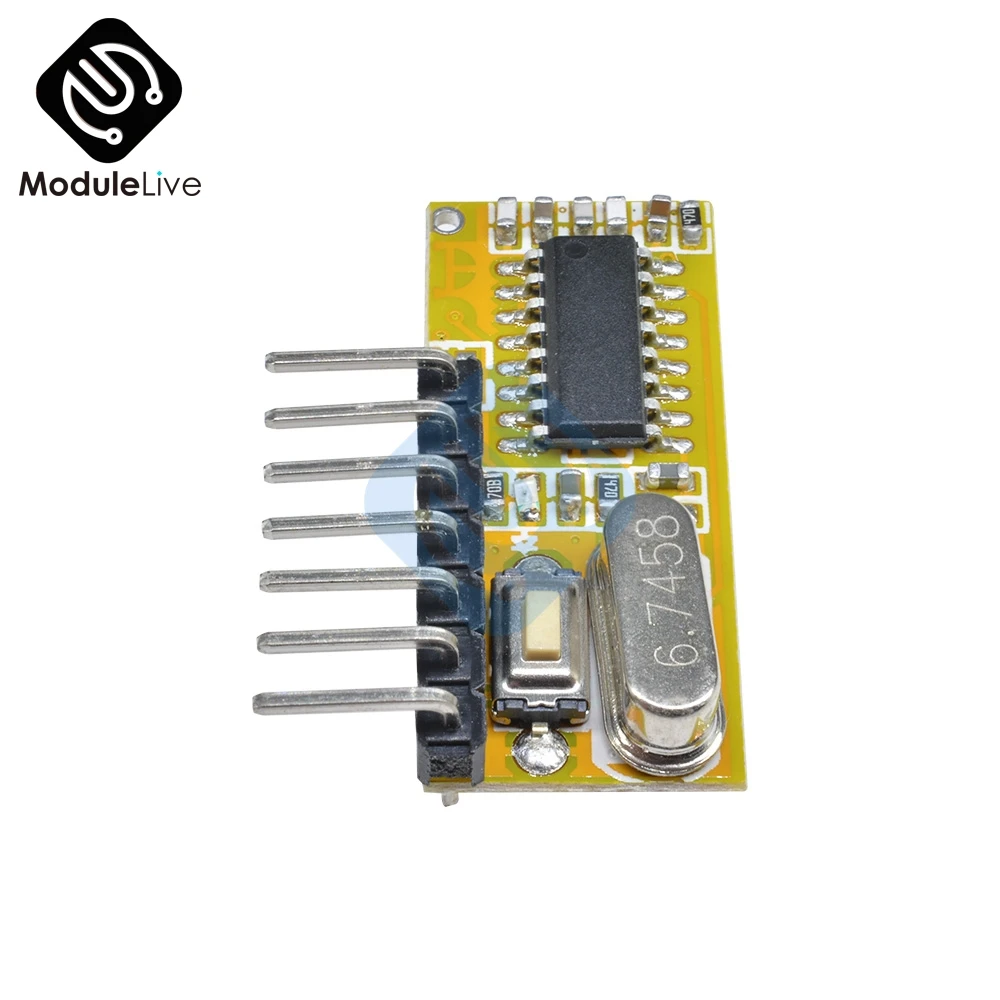 RXC6 433 МГц Супергетеродинный беспроводной приемник PT2262 код ...