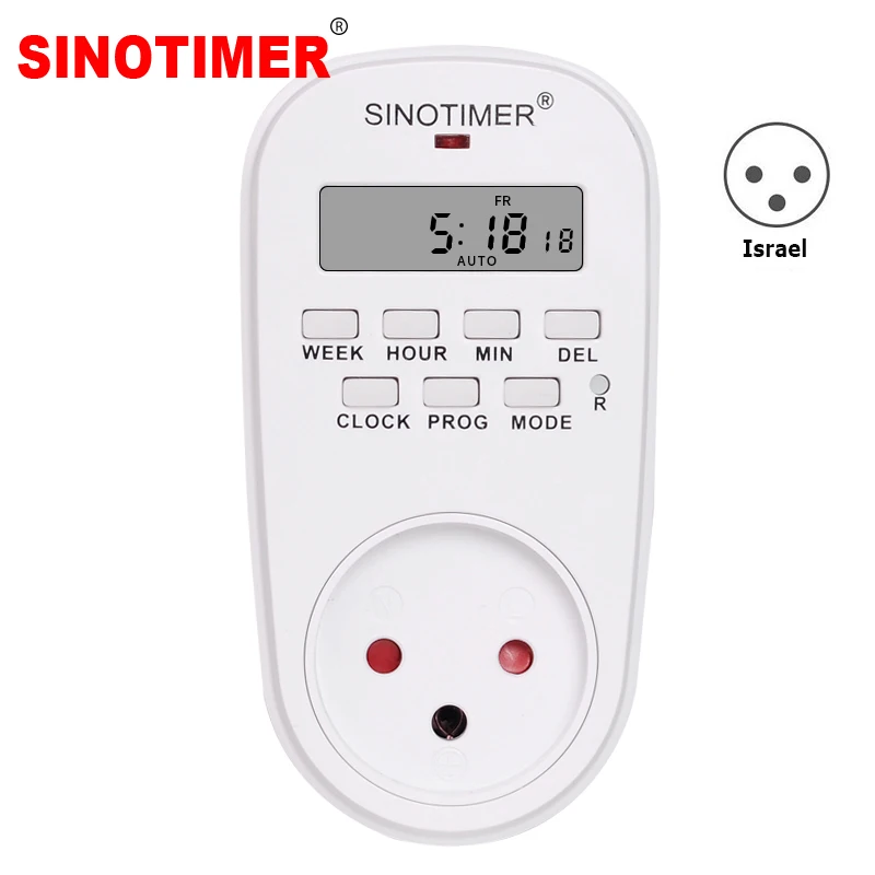 SINOTIMER-enchufe de pared eléctrico programable, semanal, Digital, de ...