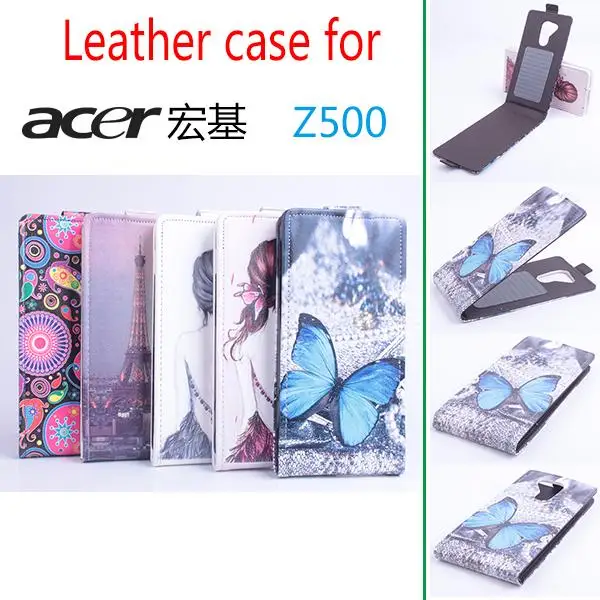 3D flower Leather flip Phone case For Acer Z500 CASE For Acer Z500 ...