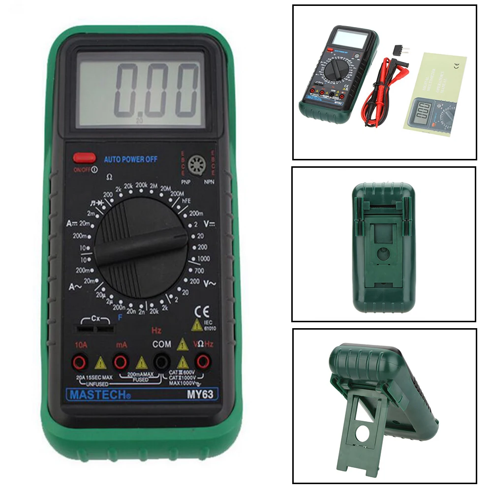 Universal Digital Auto Ranging Multimeter DMM Test Capacitance ...