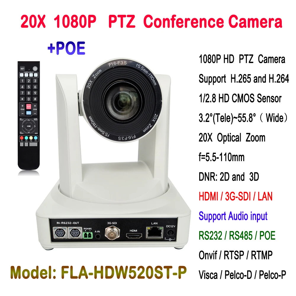 high quality 2MP 1080P60 HD Onvif POE IP PTZ Camera 20x Auto focus with ...