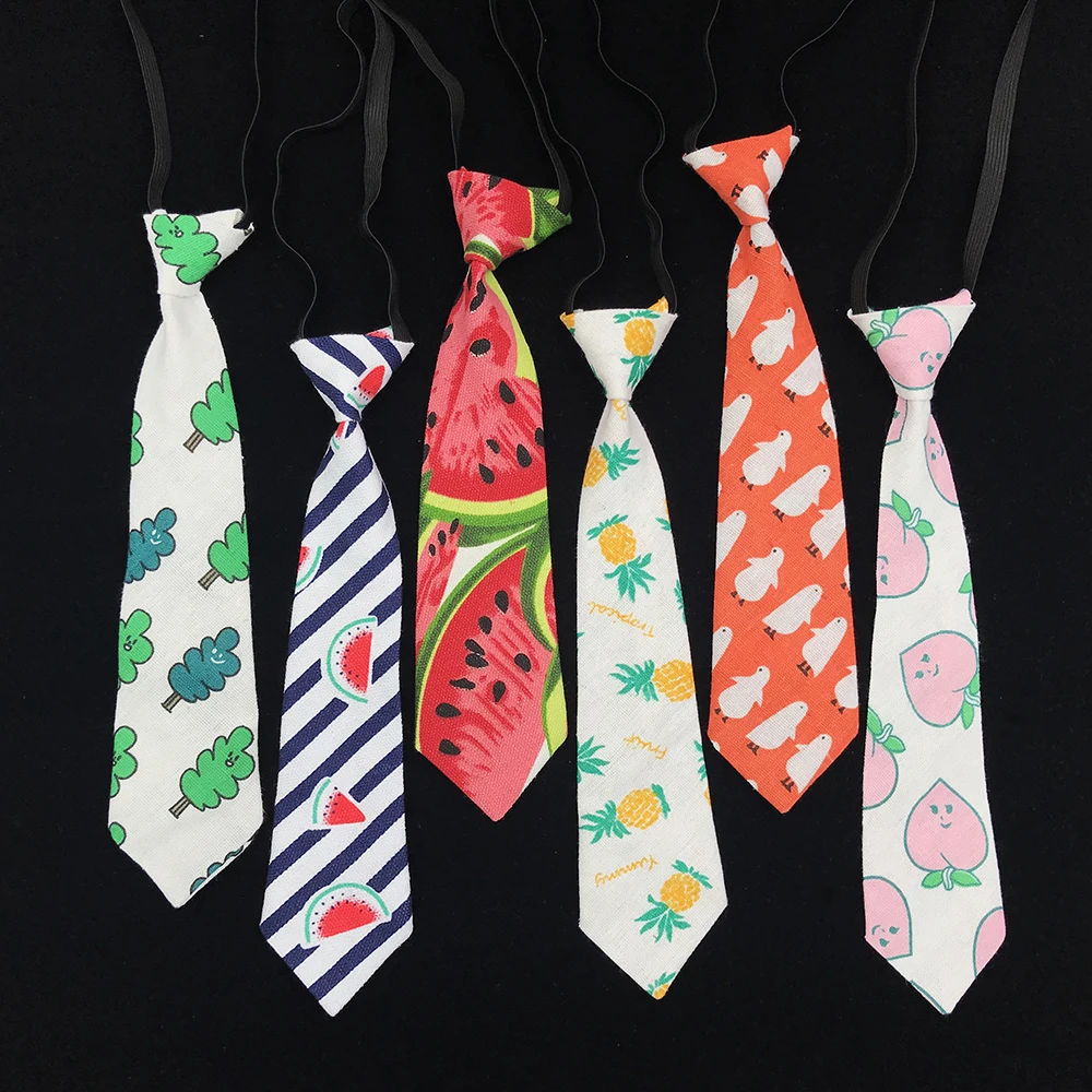 2019 New Gifts for Children's Day Colorful Cartoon Cotton Linen Ties ...