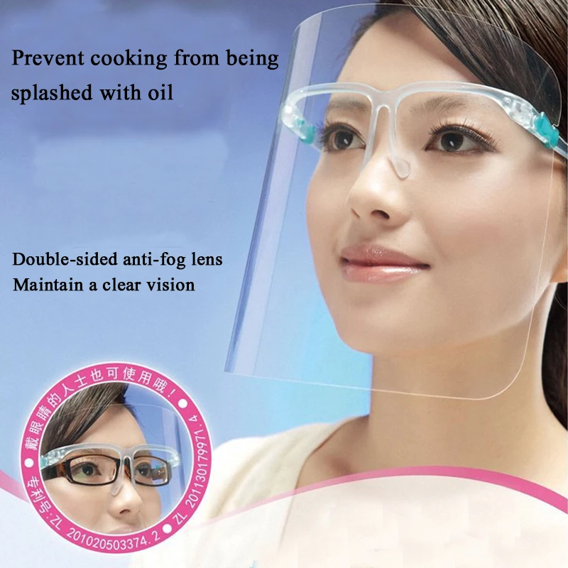 3 colors Skin care mask Kitchen oil splash mask Double sided anti fog ...