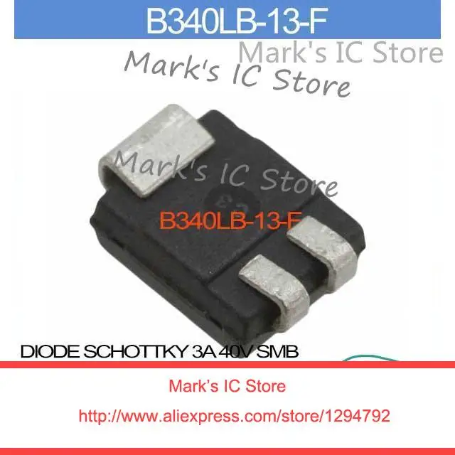 DIODO SCHOTTKY 3A 40 V SMB B340LB 13 F B340LB 13 340LB B340LB 340LB ...