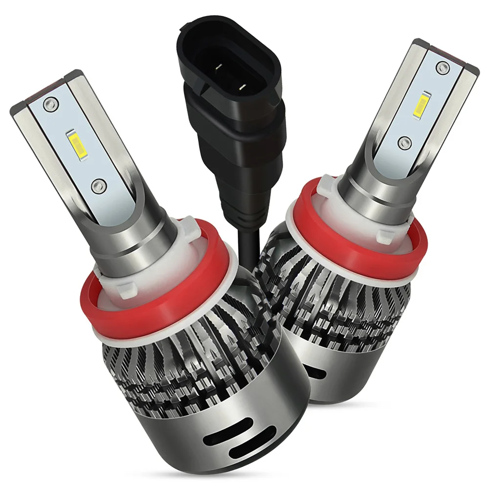 2x H11 LED Headlight Bulb H9 LED Bulb 9005 9006 Auto Car LED Light lamp ...