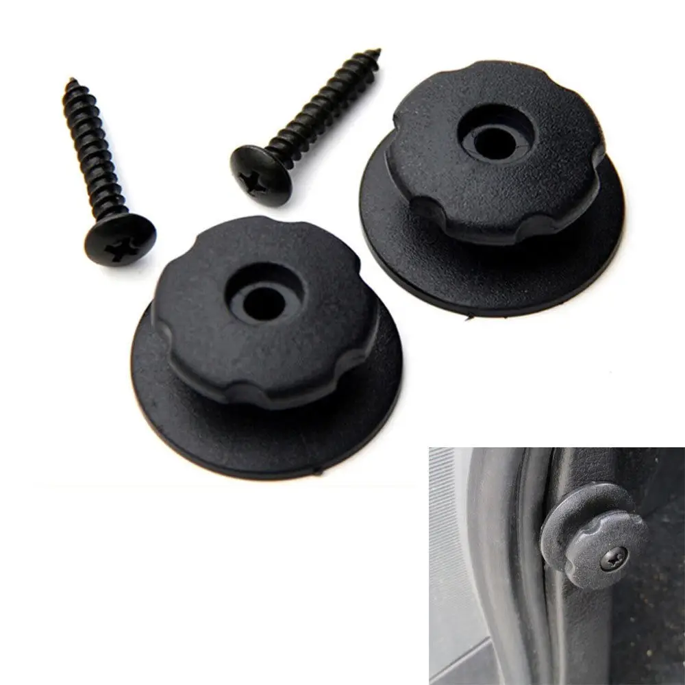 1pair Auto Car Rear Cargo Net Clip Trunk Hooks Screw Fasteners Retainer